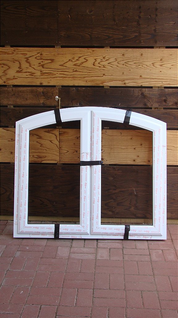Curved UPVc window